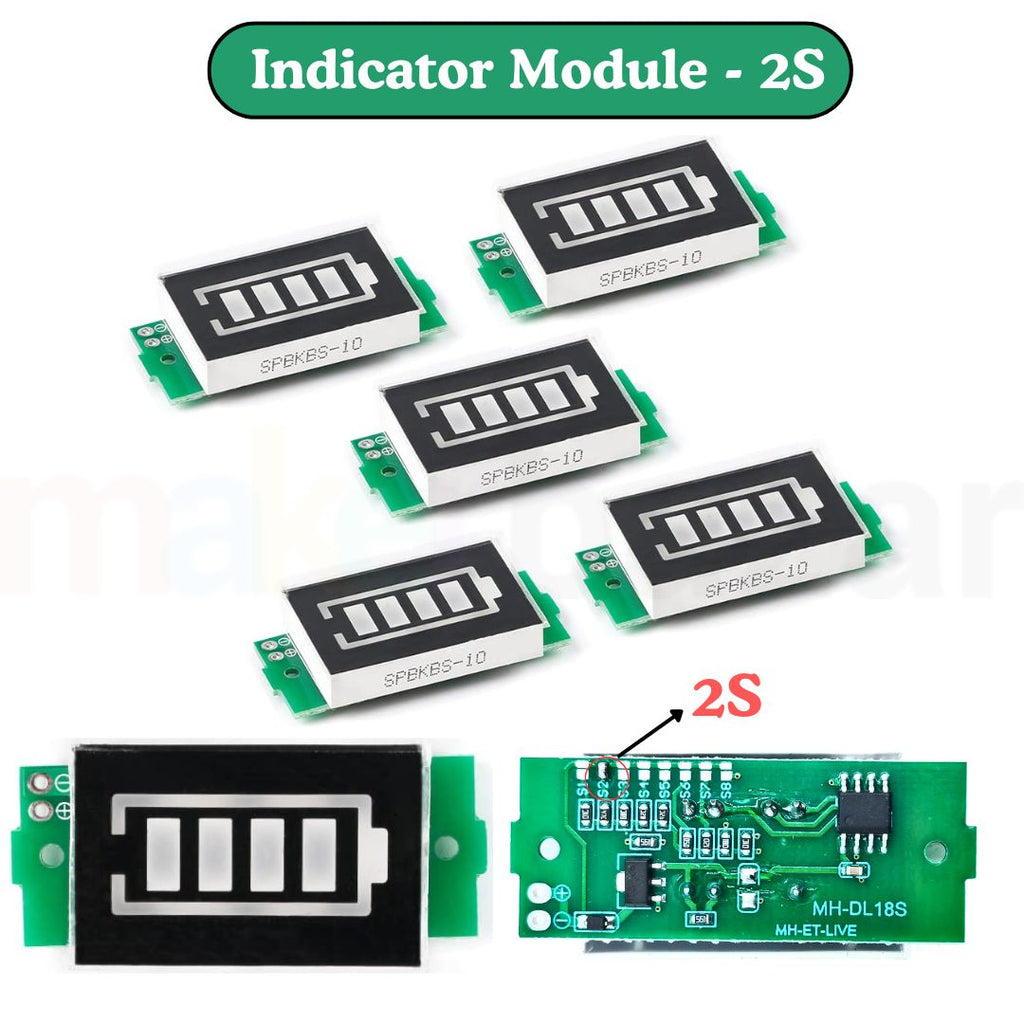 18650 Lithium Battery Capacity Indicator Module