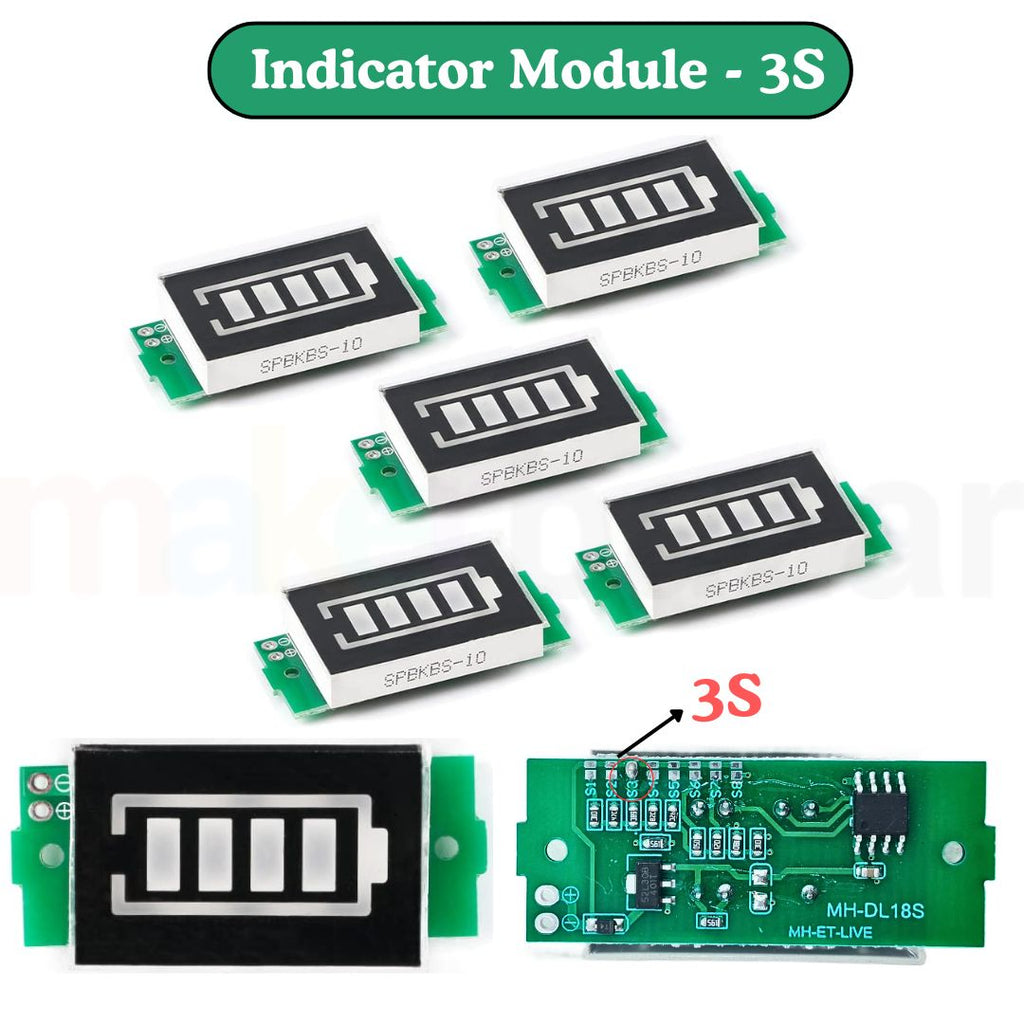 18650 Lithium Battery Capacity Indicator Module