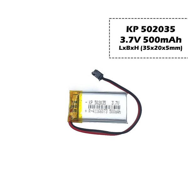 High-Performance 3.7V 500mAh Single Cell LiPo Battery for Various ...