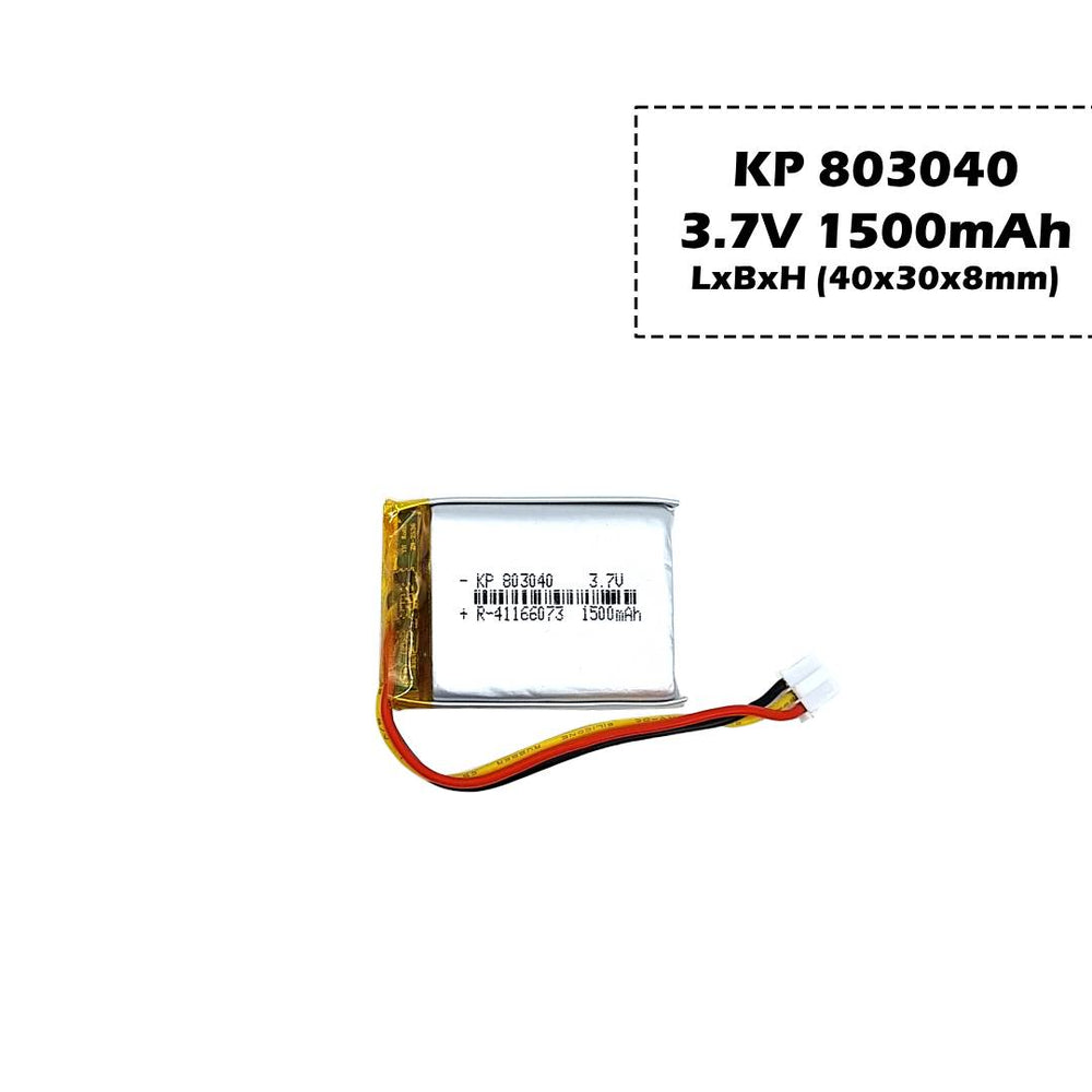 High-Performance 3.7V 1500mAh LiPo Battery: Single Cell Lithium Polymer ...