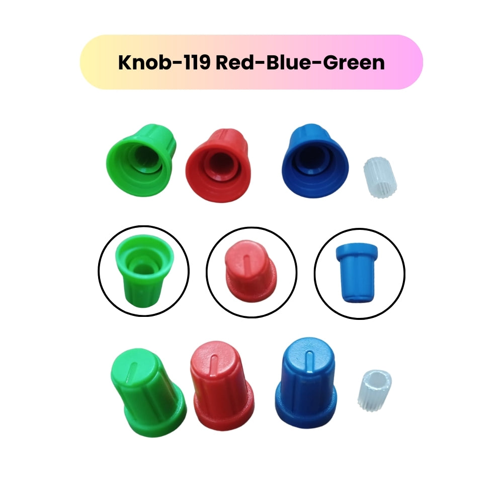 Buy Multi-Color Knob-119 for Audio and Electronic Devices