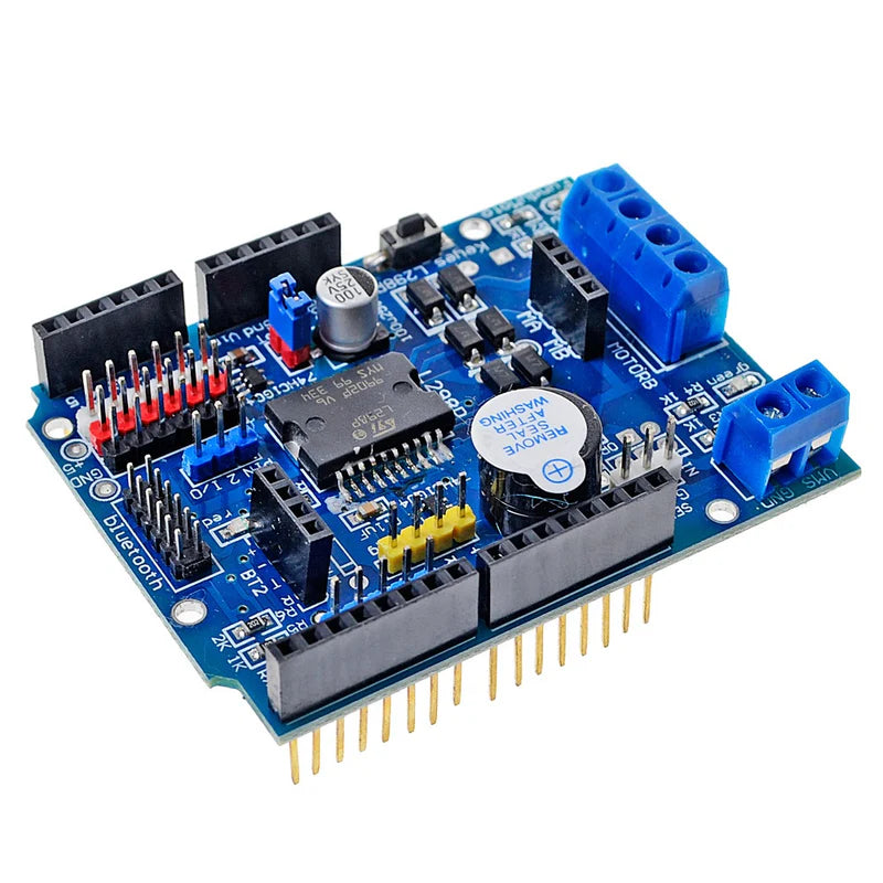 Efficient Motor Control With L298p Motor Driver Shield For Arduino