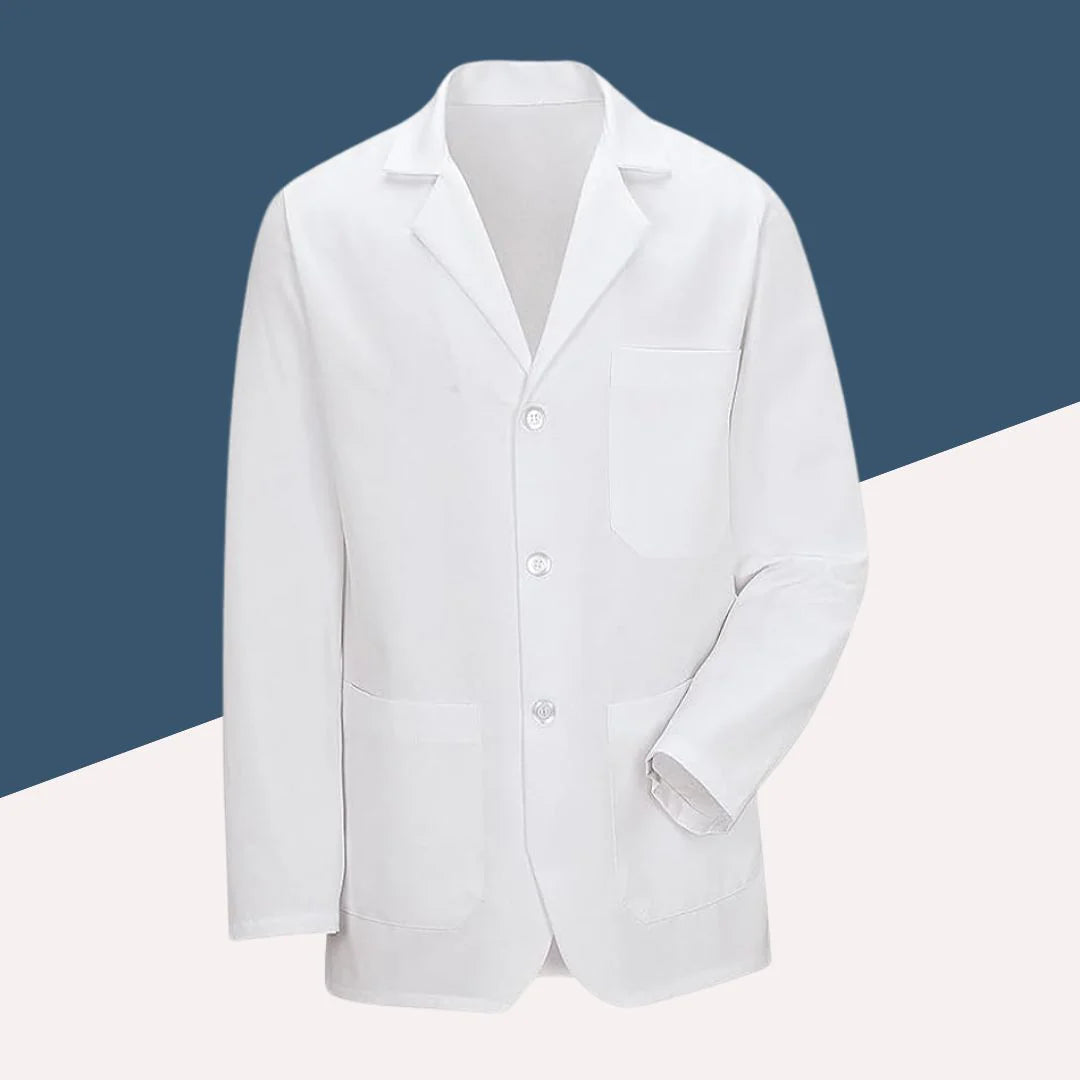 Lab Coat for Students – White Protective Coat for Makerspace, Workshop ...