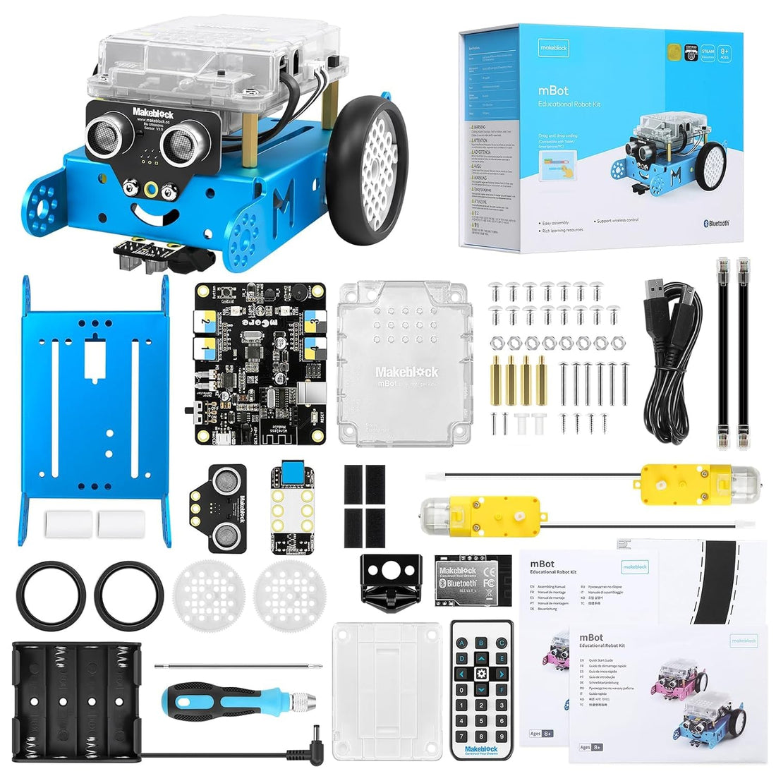 Makeblock mBot V1.1 Bluetooth Educational Robot Kit – Learn Coding ...