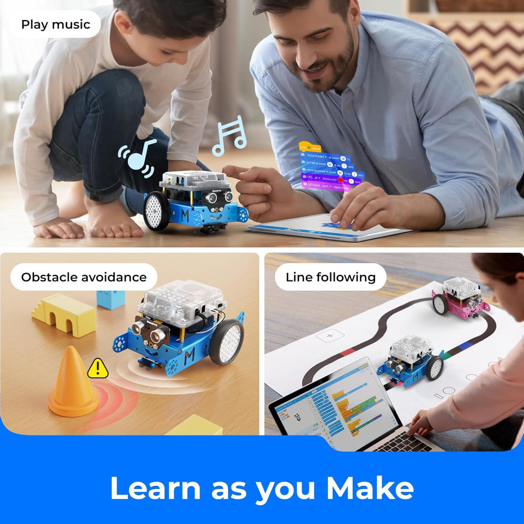 Makeblock mBot V1.1 Bluetooth Educational Robot Kit – Learn Coding & Robotics