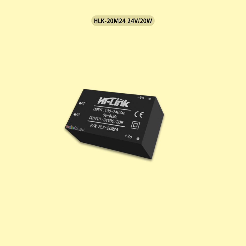 Hi-Link 24V AC to DC Power Module | 3W–20W Switching Supply