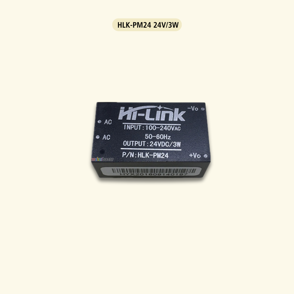 Hi-Link 24V AC to DC Power Module | 3W–20W Switching Supply