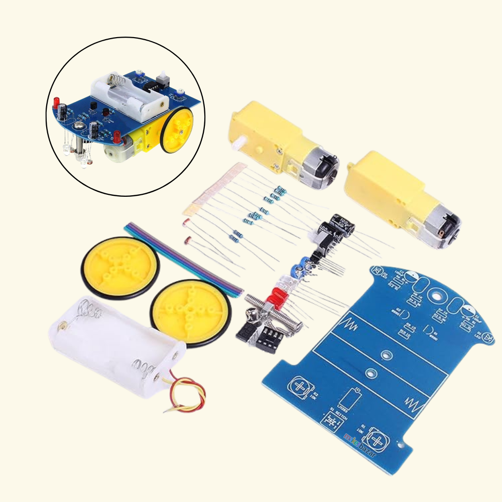 DIY D2-1 Intelligent Line Follower Car Kit | Smart Robotics STEM Kit ...