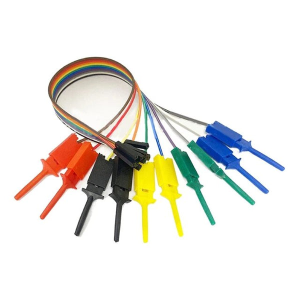 10Pins Dupont to Test Hook Clip Logic Analyzer Test Folder for USB Sal