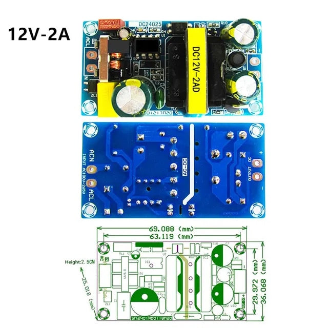 12Volt AC-DC Switching Power Supply Module
