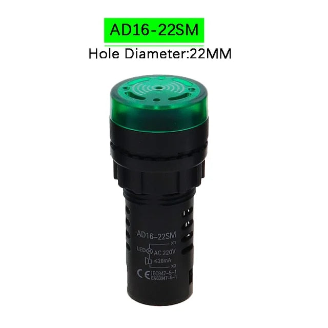 AD16 LED Signal Indicator With Built-in Buzzer