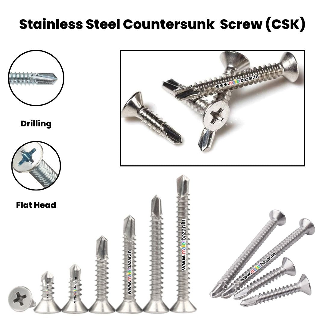Buy Stainless Steel Self-Drilling Screws in Makerbazar | India
