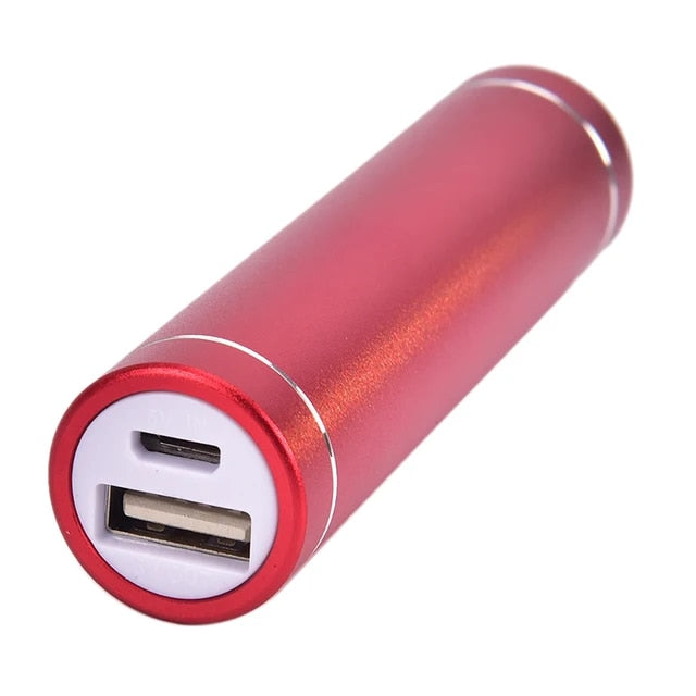 5V 1A USB Aluminium Body Power Bank Case for 18650 Battery