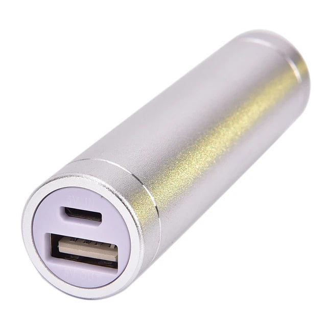 5V 1A USB Aluminium Body Power Bank Case for 18650 Battery