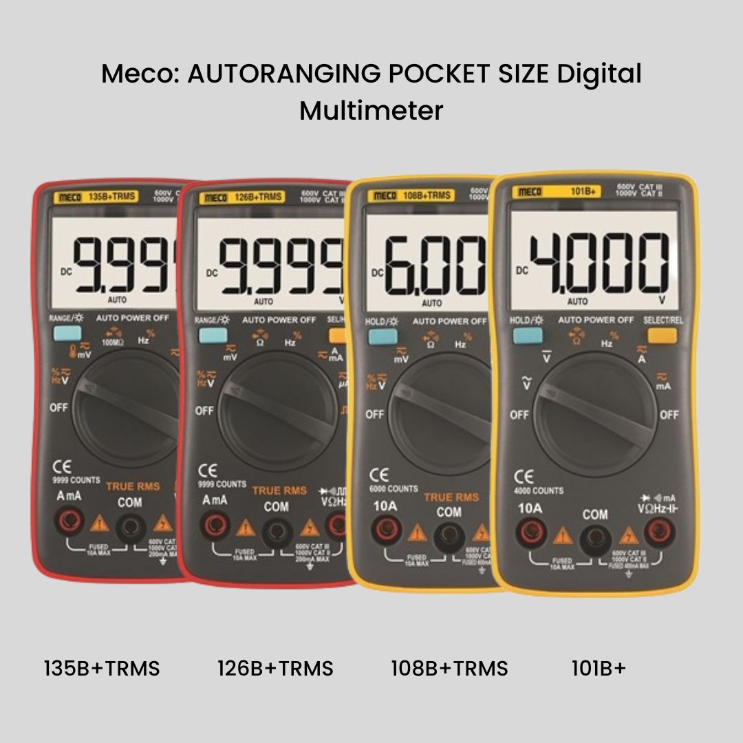 Meco Autoranging Pocket Size Digital Multimeter | Compact & Portable ...