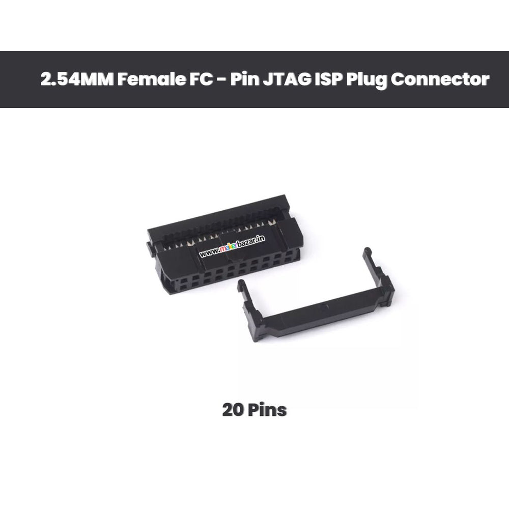 Buy 2.54MM Female FC - Pin JTAG ISP Plug Connector | Makerbazar