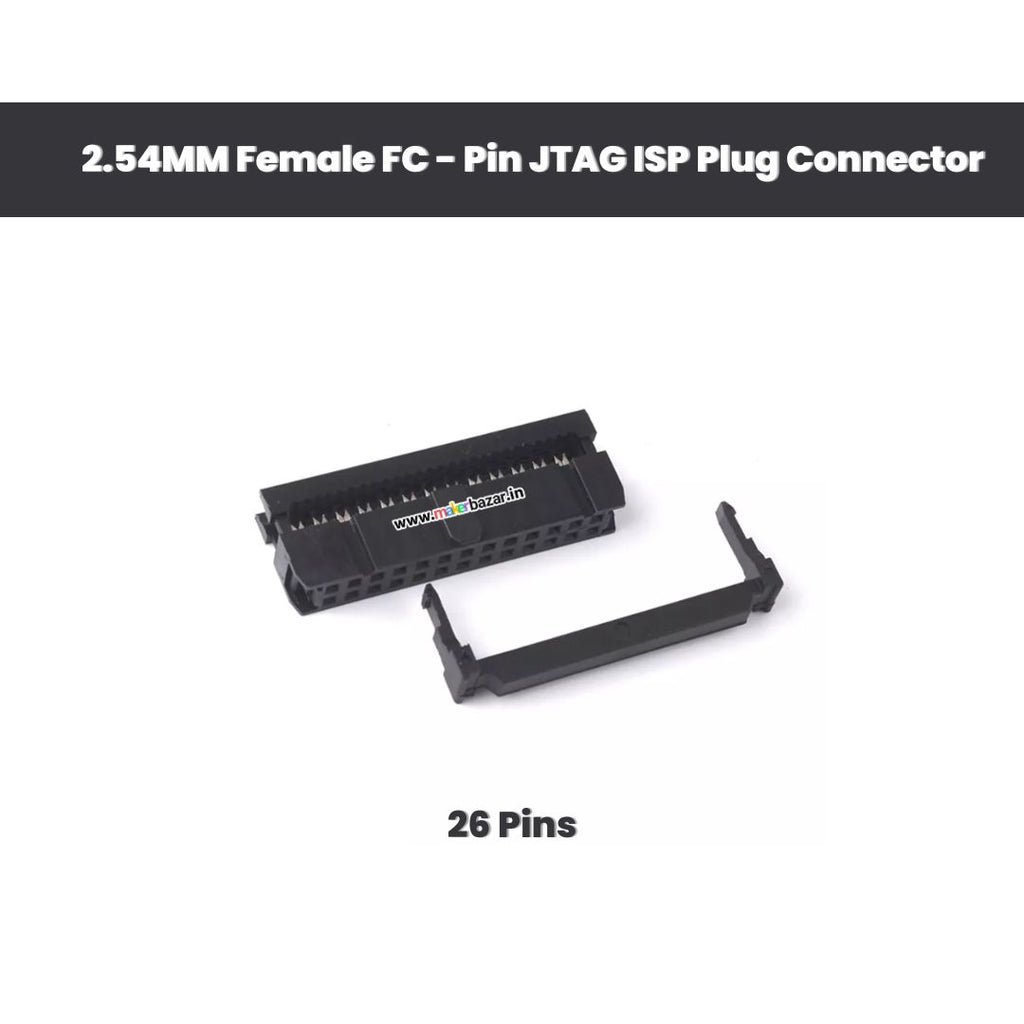 Buy 2.54MM Female FC - Pin JTAG ISP Plug Connector | Makerbazar
