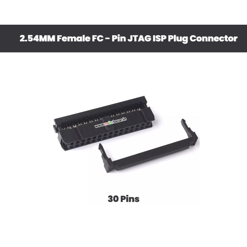 Buy 2.54MM Female FC - Pin JTAG ISP Plug Connector | Makerbazar