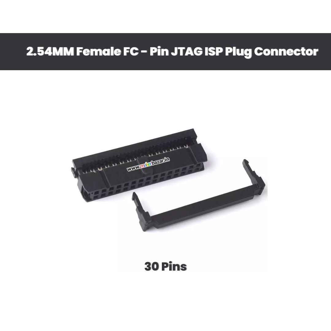 Buy 2.54MM Female FC - Pin JTAG ISP Plug Connector | Makerbazar