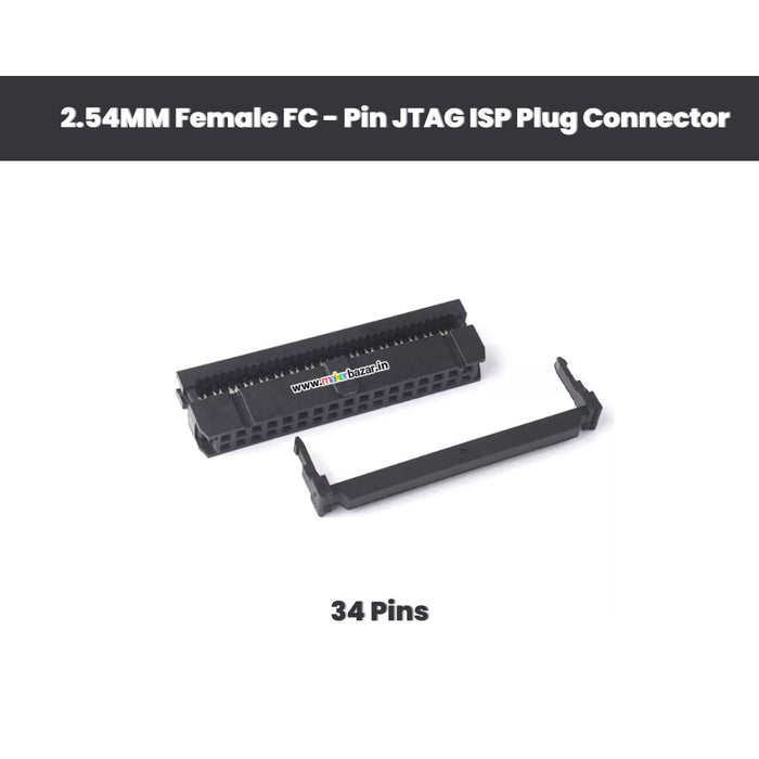 Buy 2.54MM Female FC - Pin JTAG ISP Plug Connector | Makerbazar