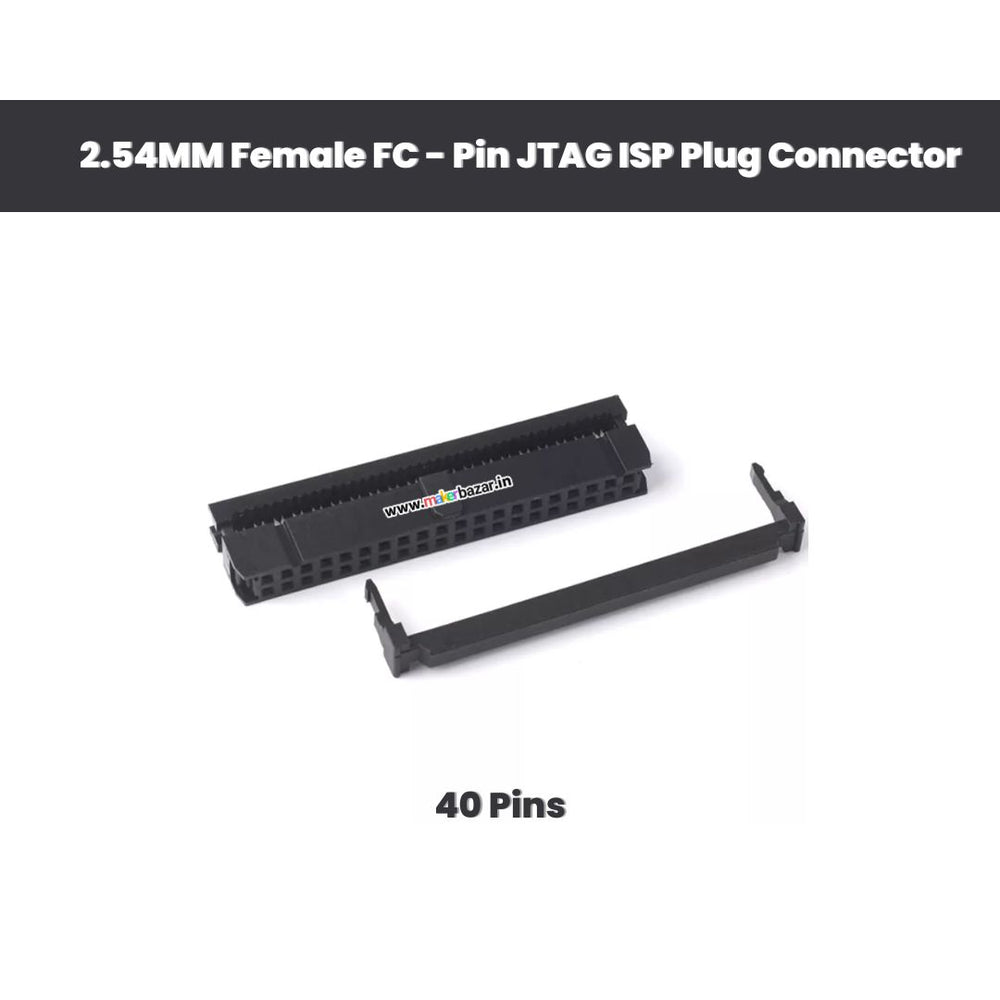 Buy 2.54MM Female FC - Pin JTAG ISP Plug Connector | Makerbazar