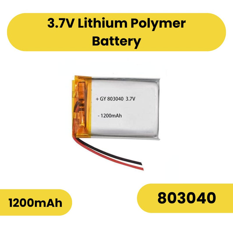 Shop 3.7V 1200mAh Li-Po Battery Online at Makerbazar