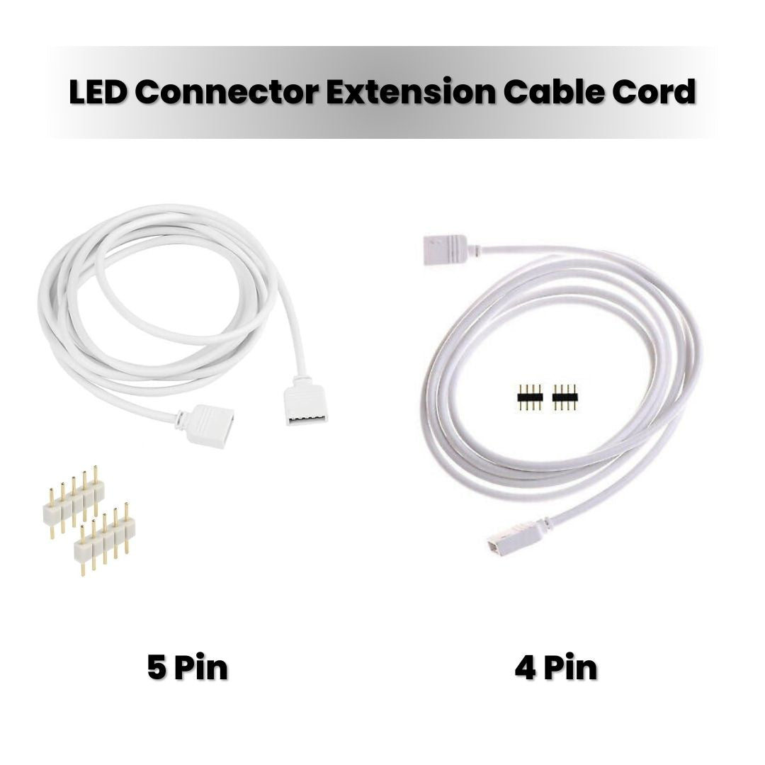 Buy LED Connector Extension Cable Cord in 4 and 5 Pins | Makerbazar