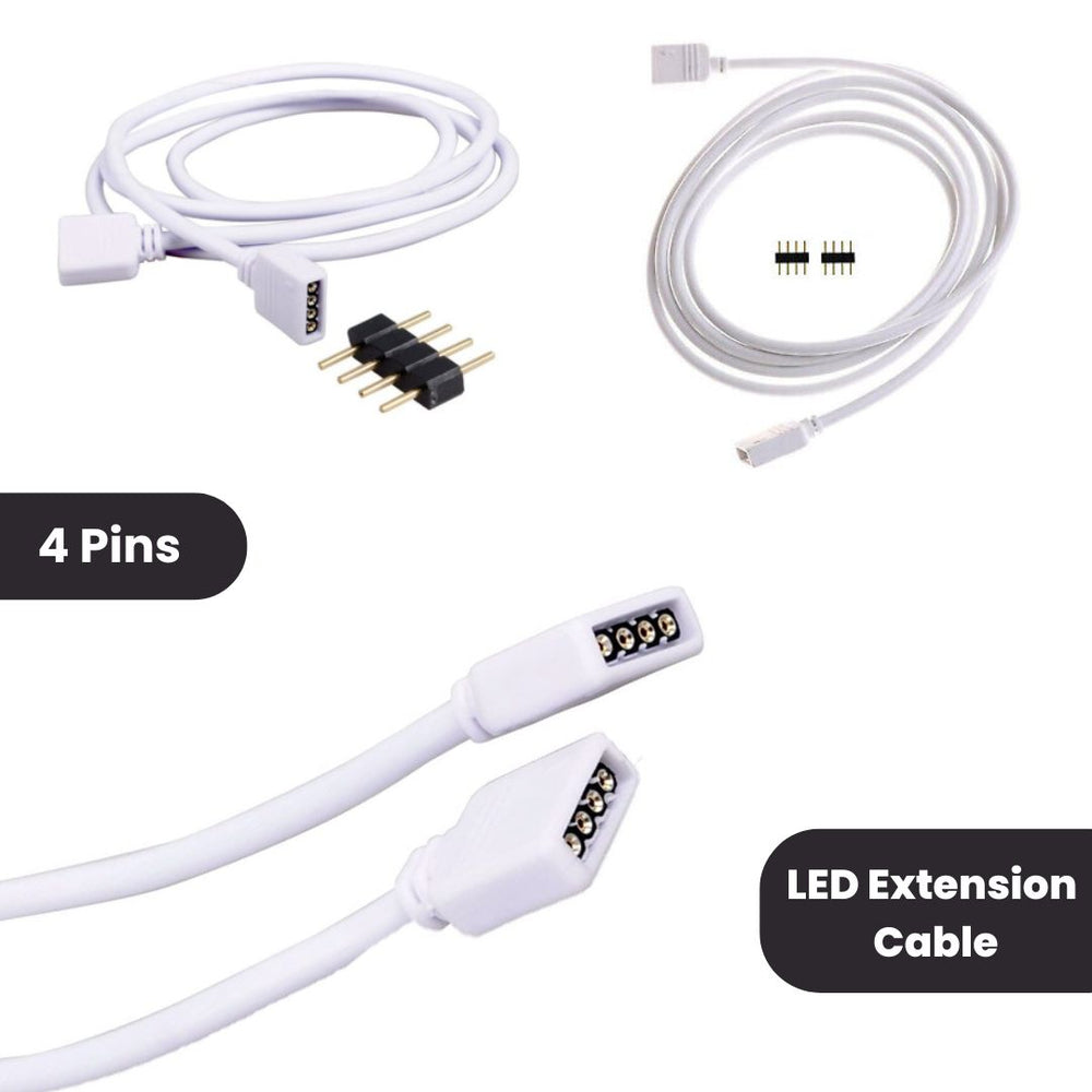 Buy LED Connector Extension Cable Cord in 4 and 5 Pins | Makerbazar