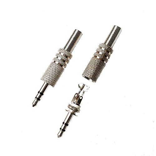 [Design-2] Full Metal Audio Jack Connector Male With Spring Tail