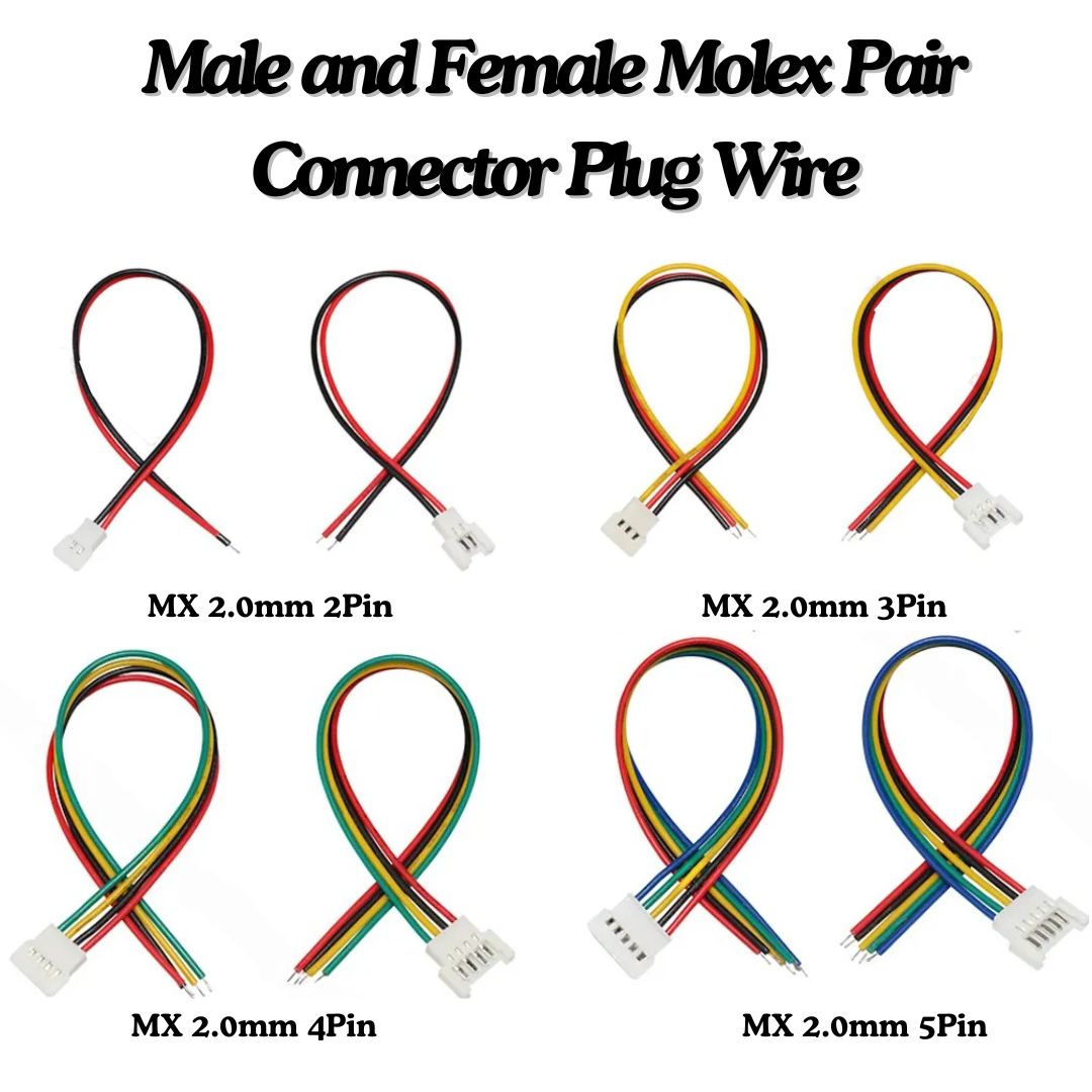 Buy 2-Pin Male and Female Connector | Makerbazar