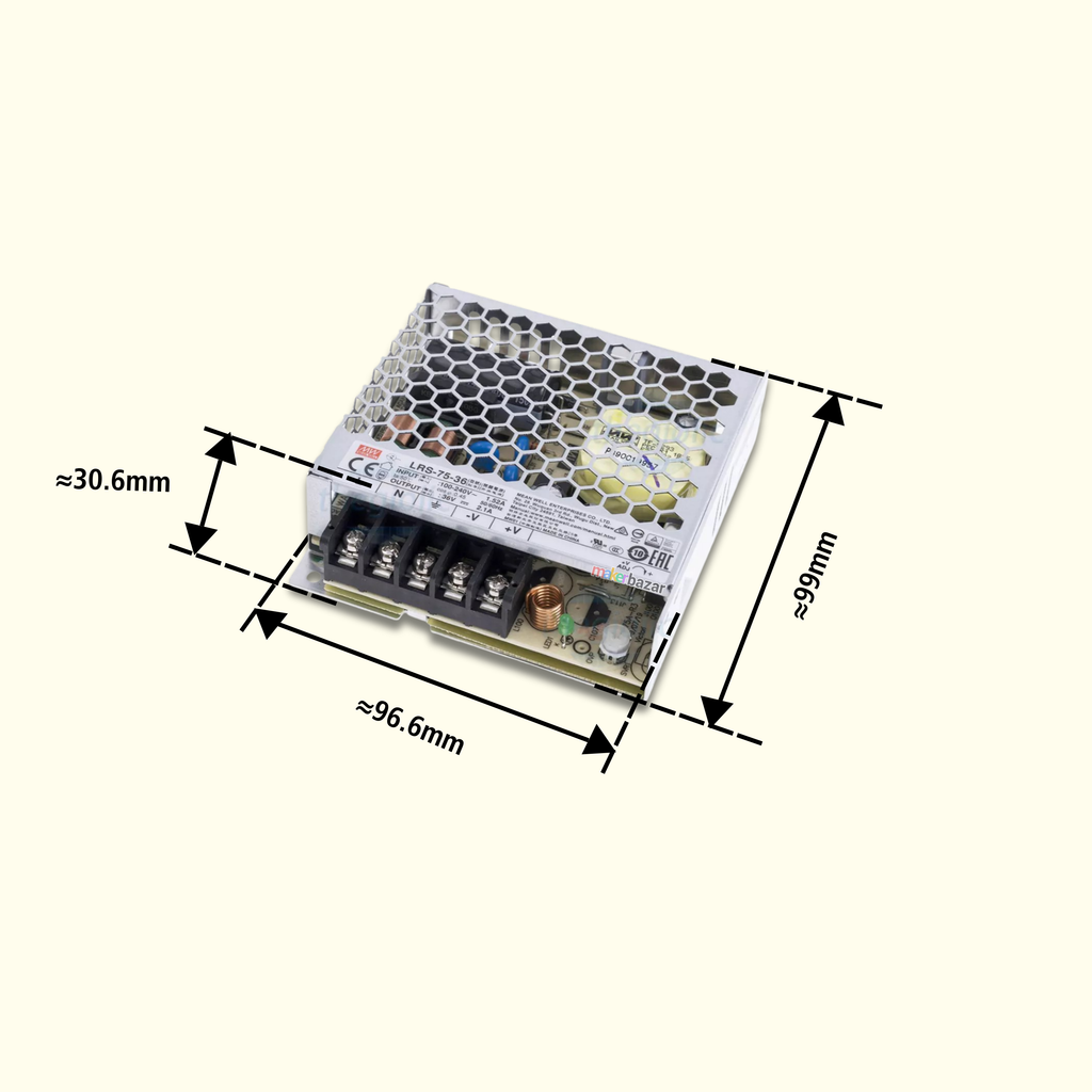 Mean Well LRS-75 75W Single Output Switching Power Supply