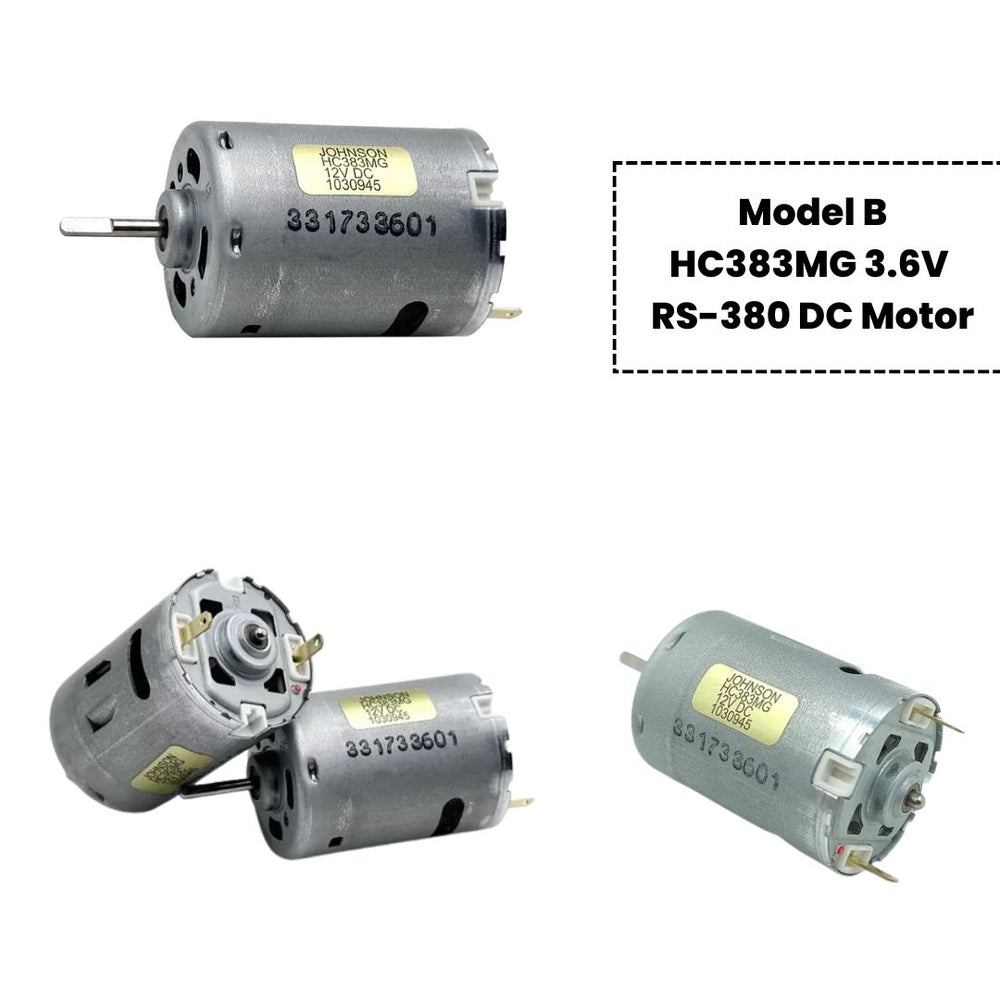HC383MG 3.6V RS-380 DC Motor - Specifications and Applications