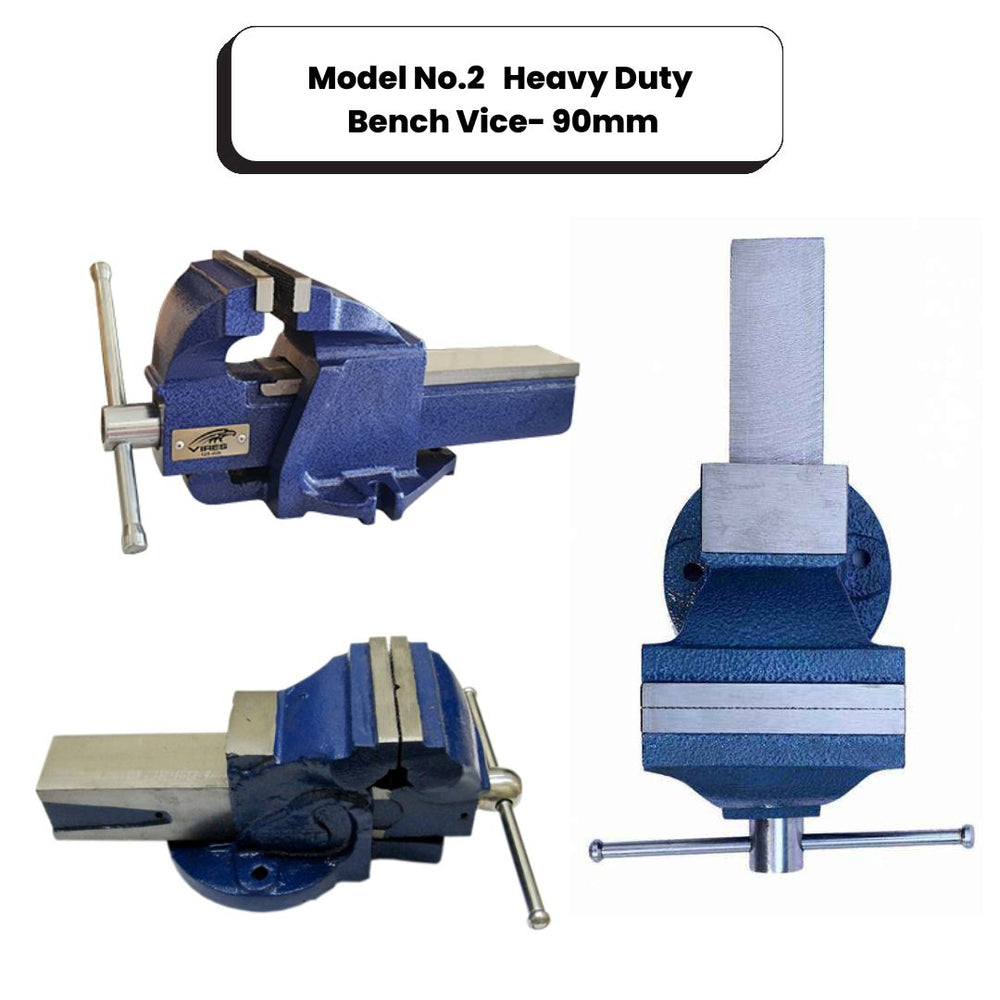 Cast Iron Fixed Base Bench Vice for Secure Workshop Grip
