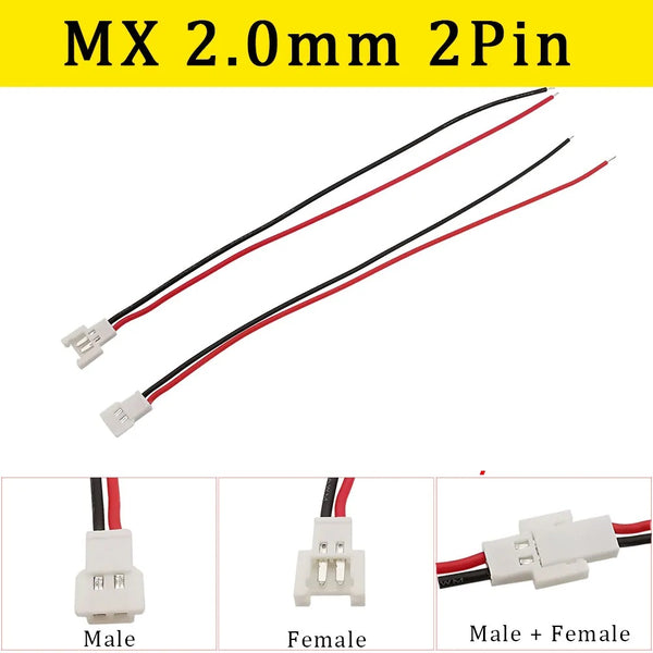 Buy 2-Pin Male and Female Connector | Makerbazar
