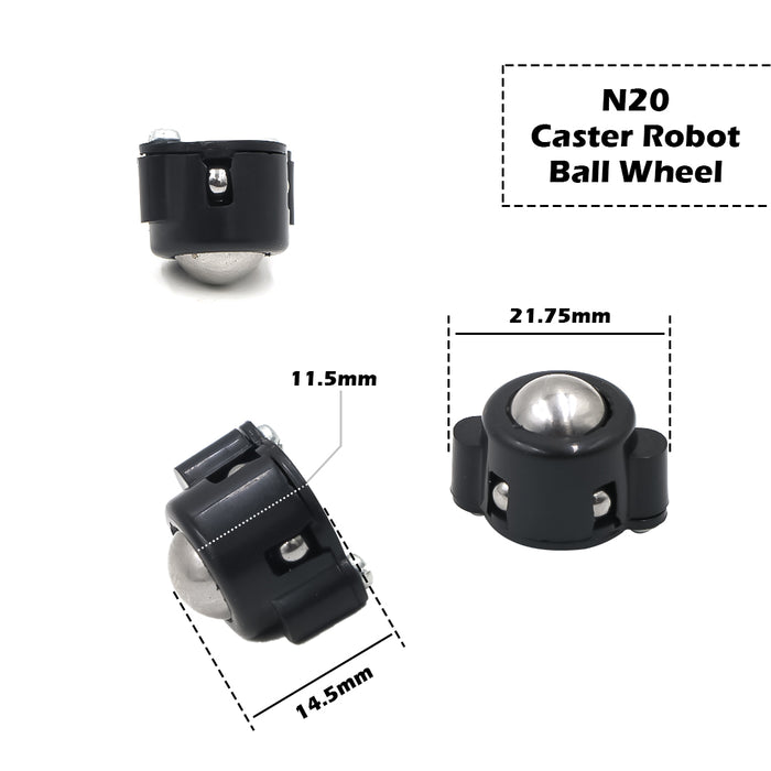 Ball Caster Wheels with Plastic Body