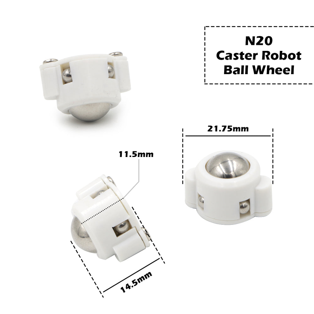 Ball Caster Wheels with Plastic Body