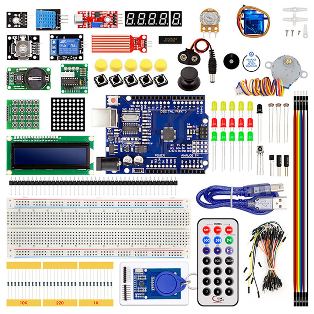 RFID Based Arduino Uno Beginners Kit with Box [Upgraded Version]