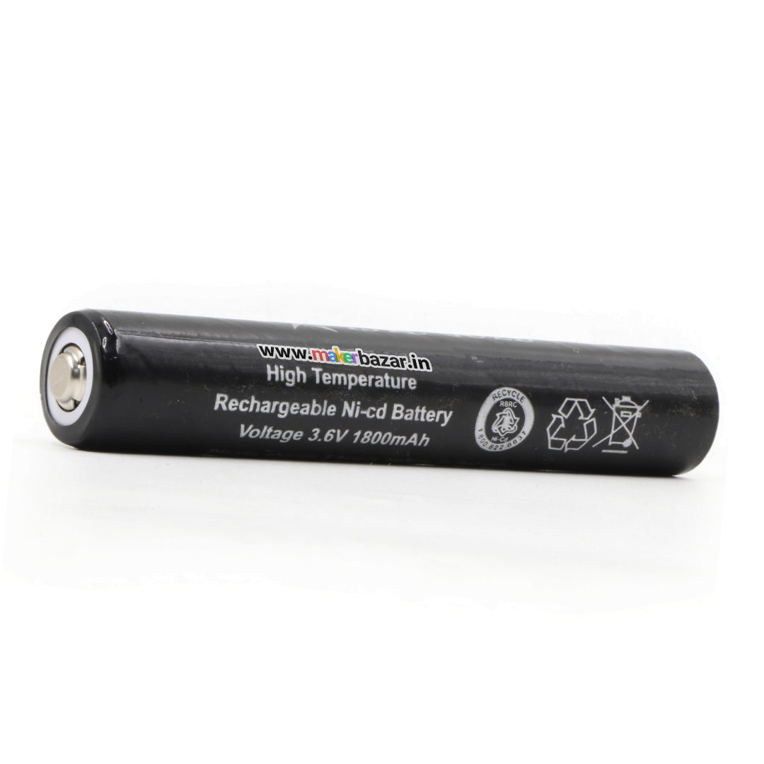Generic : 1800mAh 3.6V Size-3SC Cell NiCd Rechargeable Battery with Bu