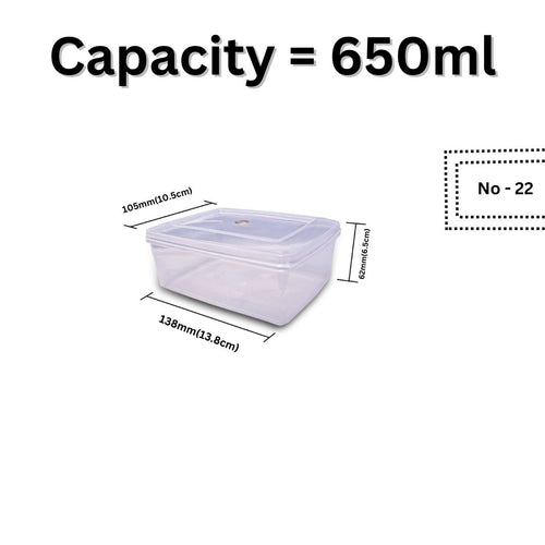 Transparent Rectangular Plastic Box - Durable Storage Solutions