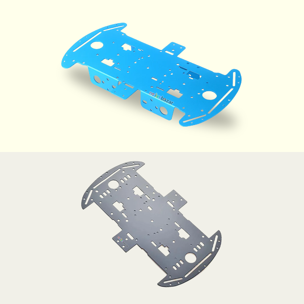4WD Aluminium Smart Robot Car Chassis Only