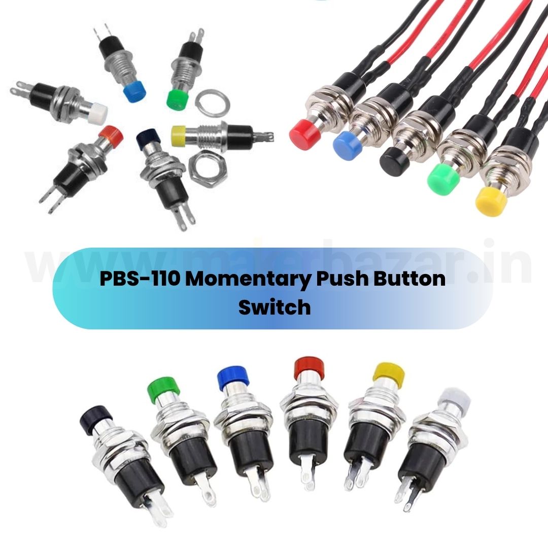 Buy Momentary Push Button Switch PBS-110 | Makerbazar