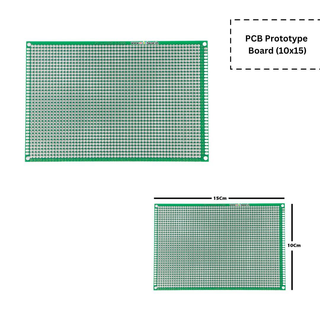 Double Sided Universal PCB Prototype Board 2.54mm Hole Pitch