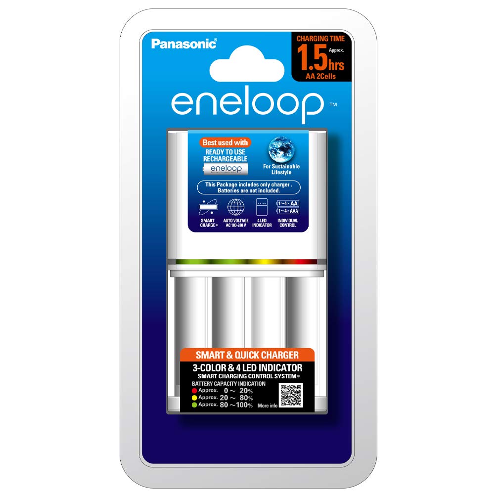 Panasonic Eneloop Advanced Charger – BQ-CC55, BQ-CC17, BQ-CC61 for AA ...