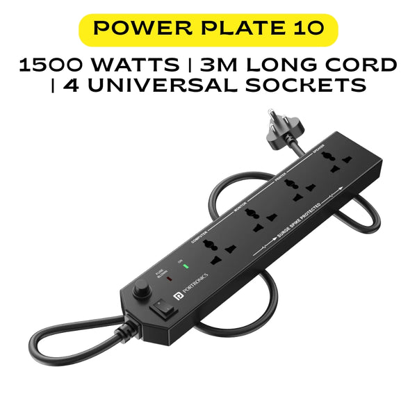 Portronics Spike‑Guard Power Extension Board – Safe Surge‑Protected ...