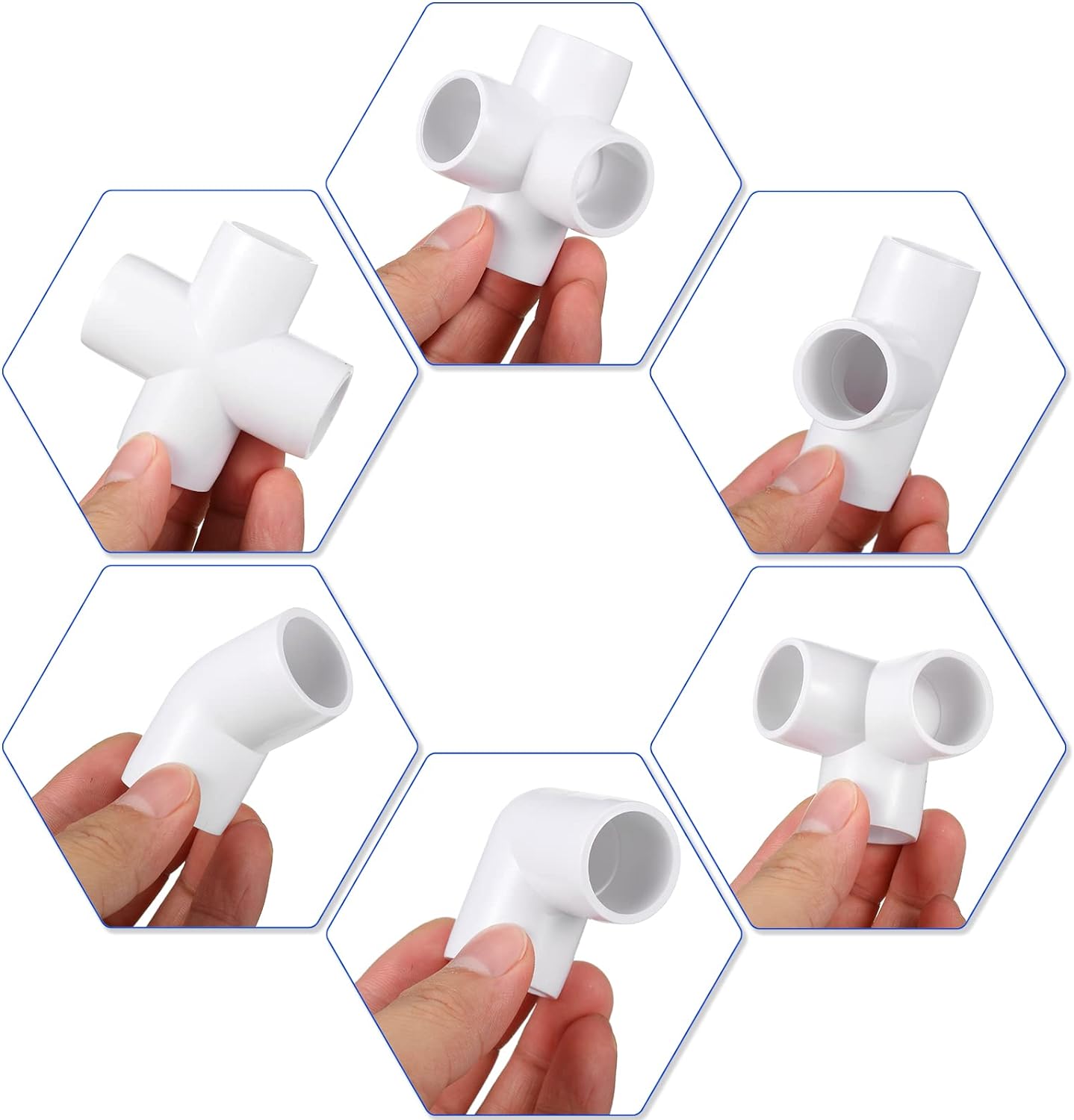 PVC Pipe Fittings Joint for DIY/Furniture/Construction