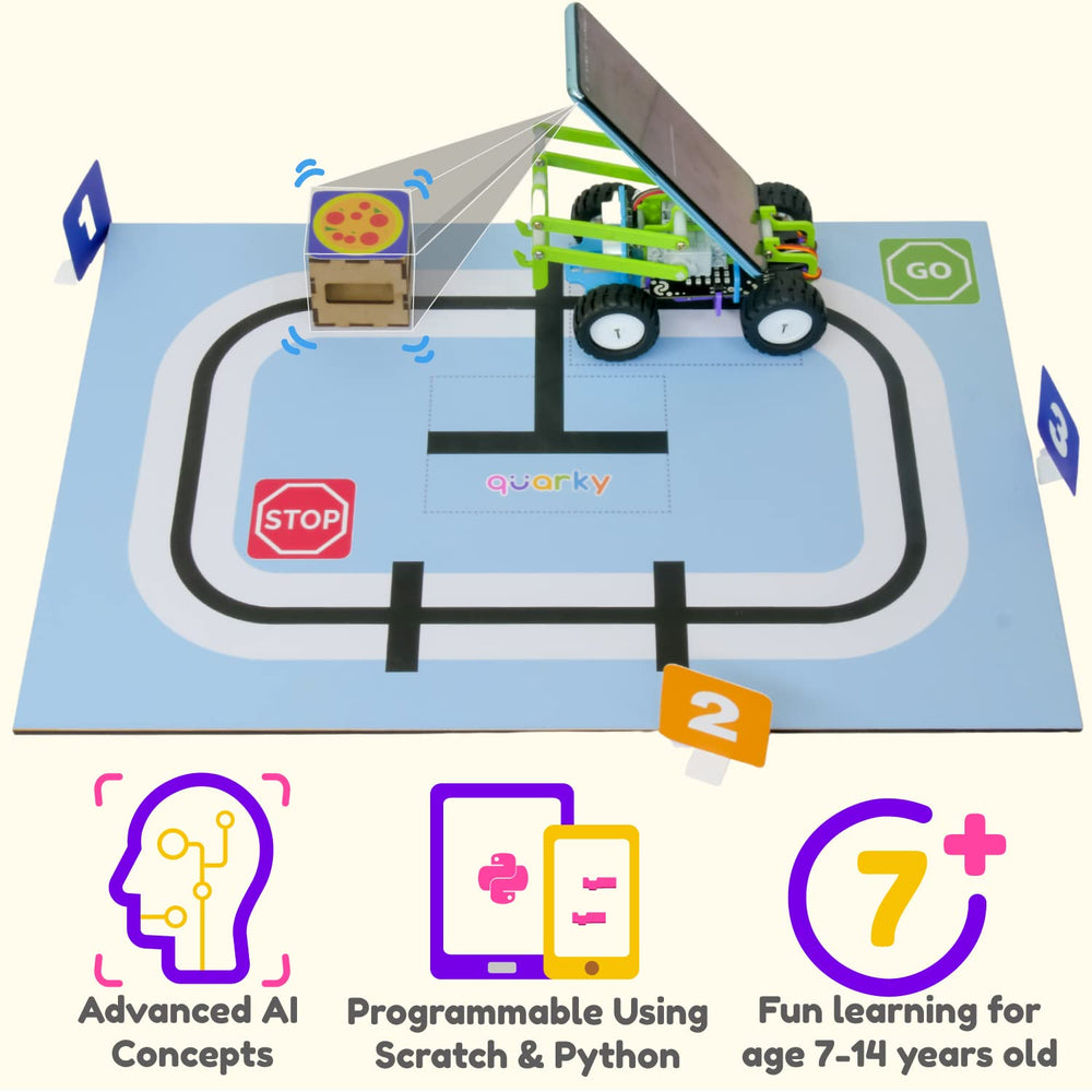 Quarky Ultimate Kit | Advanced AI Robot Toy Kit for 7+ Year Kids with