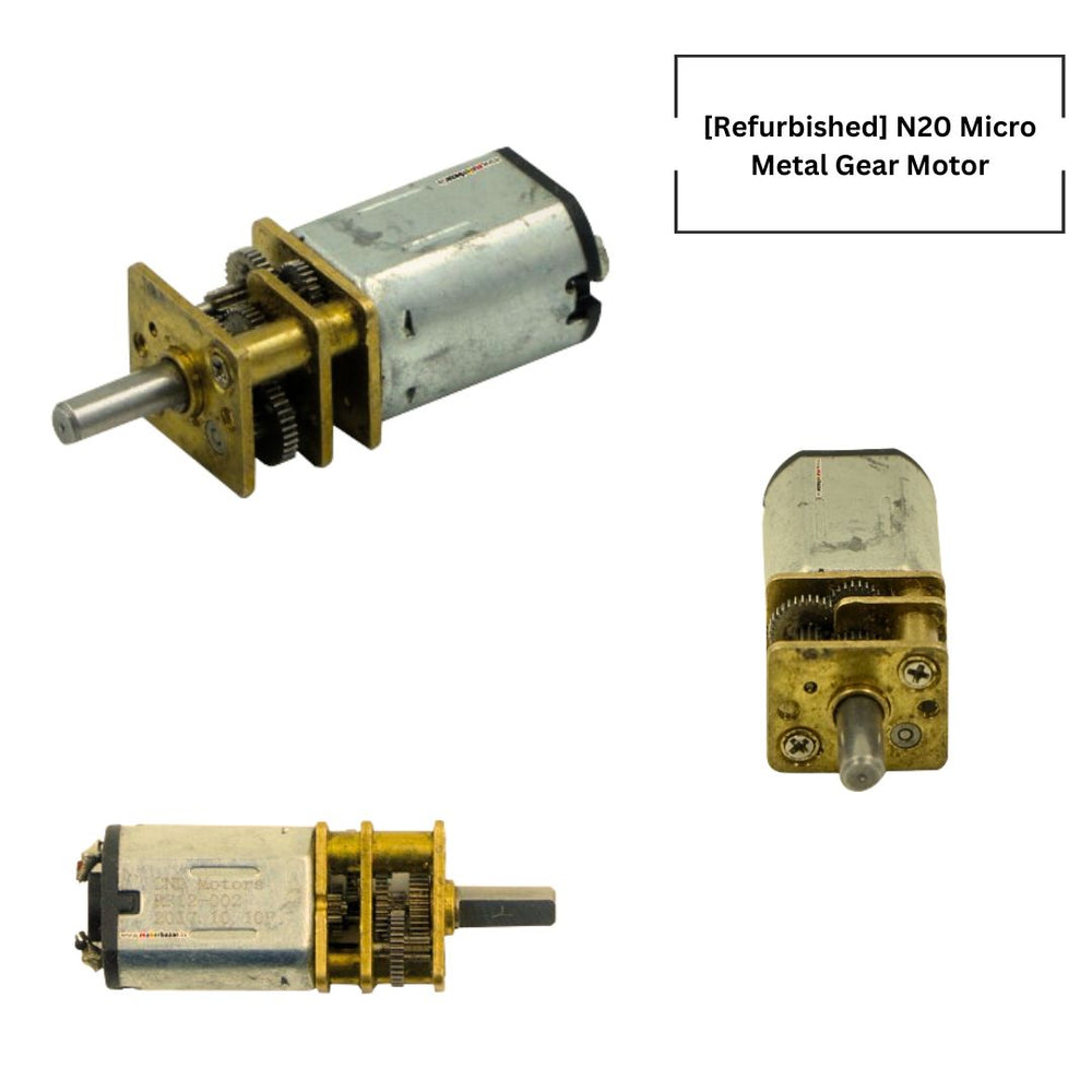 N20 12V Micro Metal Gear Motor without Encoder (Random RPM)