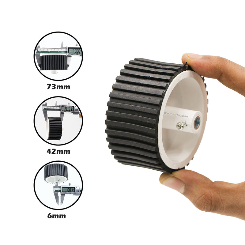 Buy Robotic Wheel White 7CM X 4CM