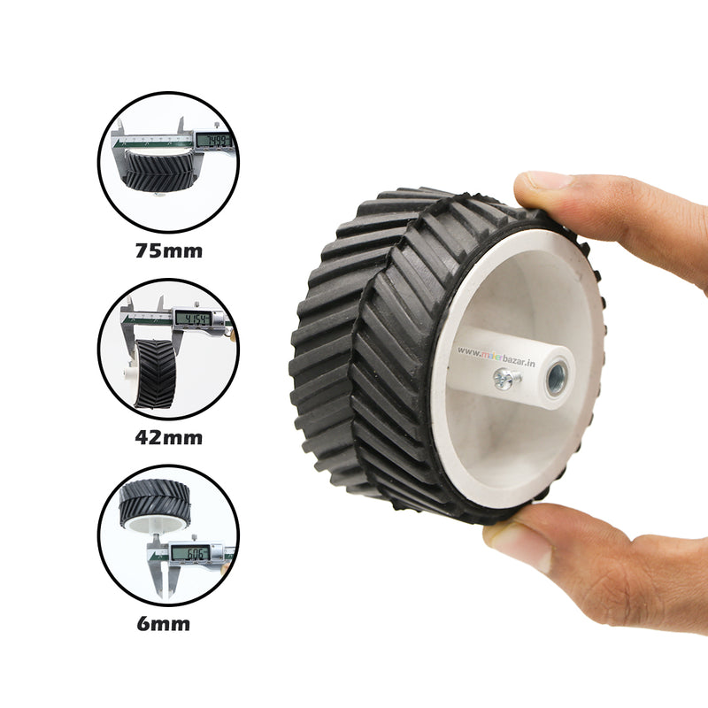 Buy Robotic Wheel White 7CM X 4CM