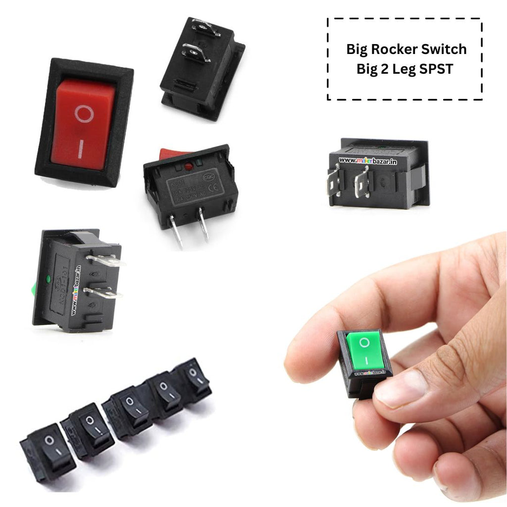 Big Rocker Switch 2 Leg SPST - Reliable ON/OFF Control for Your Devices